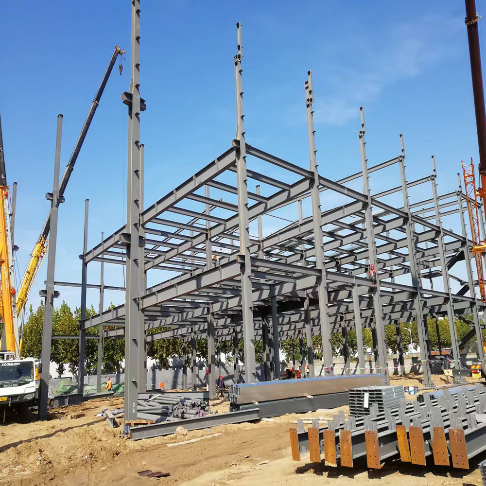 Multistory Prefabricated Steel Structure Building Metal H Beam Building ...