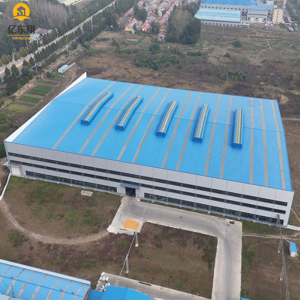 Multi Storey Prefabricated Steel Structure Building Galvanized Round ...