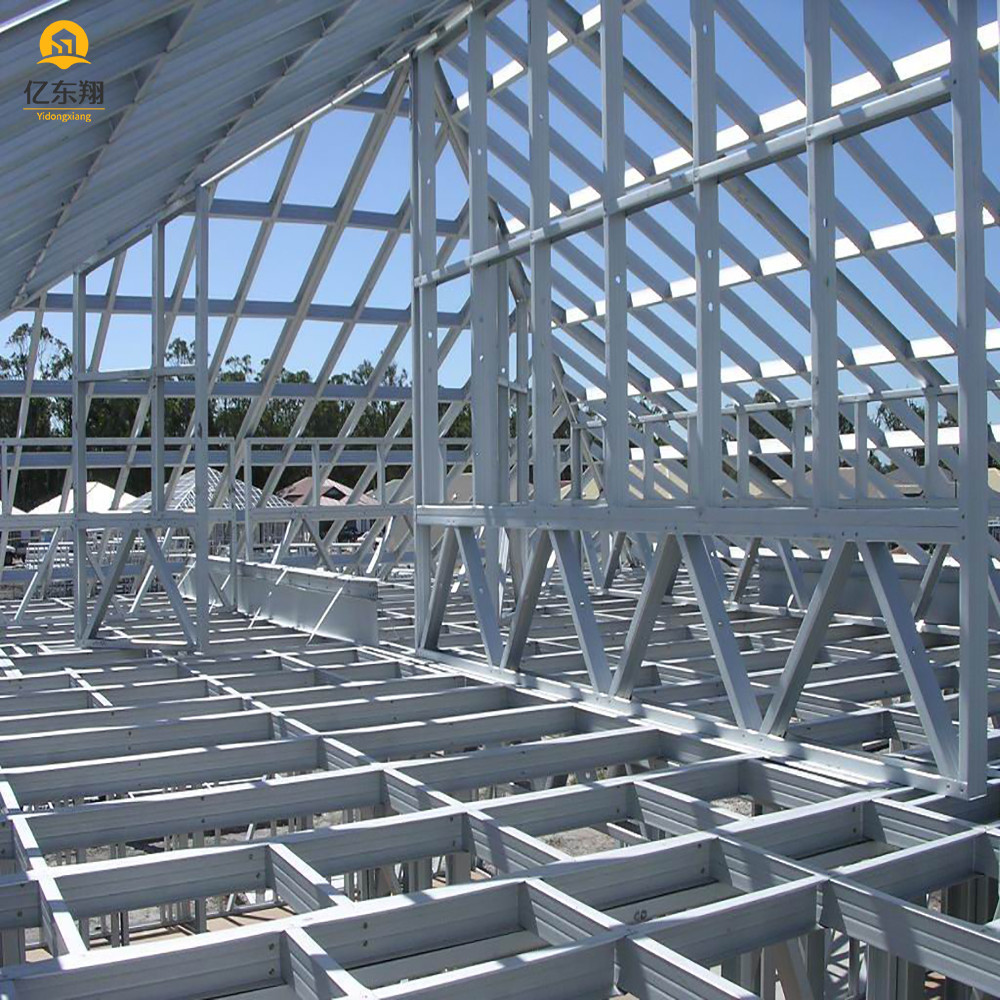 Steel Frame Building Construction 10000 sqm Galvanized Square Tube