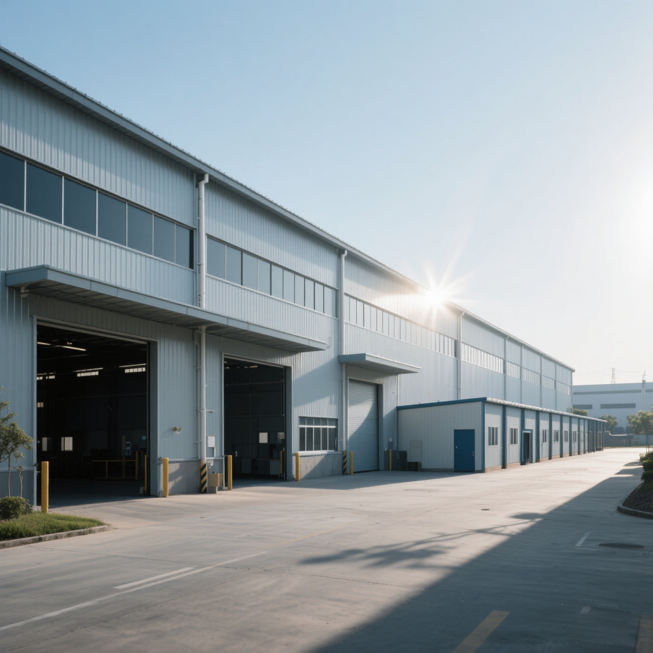 Pre Engineered Metal Structural Prefab Storage Warehouse Hangar With ...