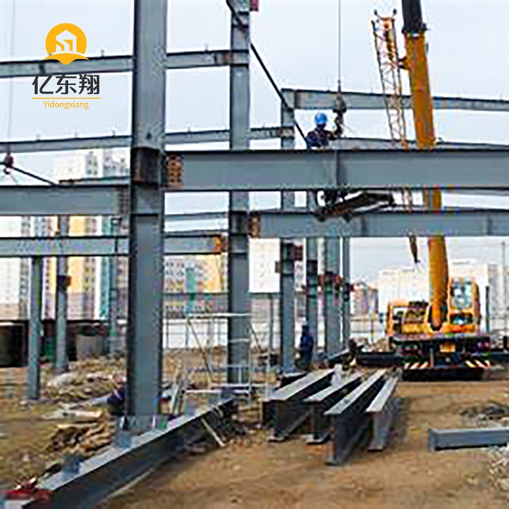 Painted Steel Beam Prefab Warehouse Building with CE Certificate